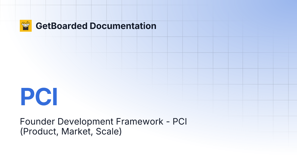 Pci Getboarded Documentation